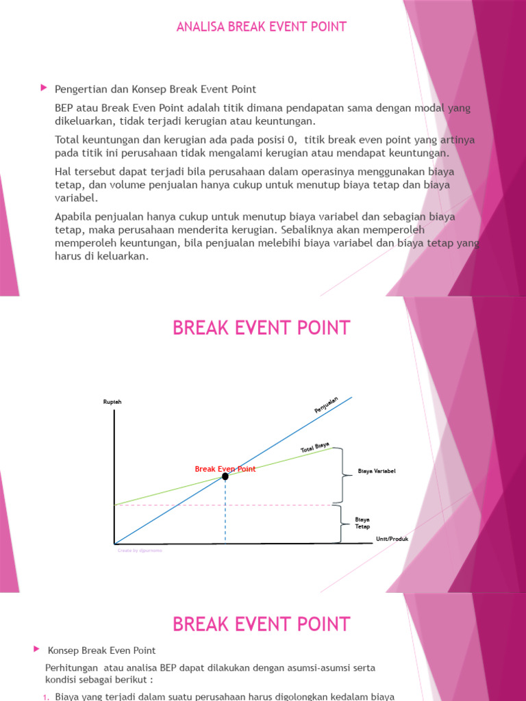 Analisa Titik Impas (Break Even Point) | PDF | Pengelolaan Keuangan ...