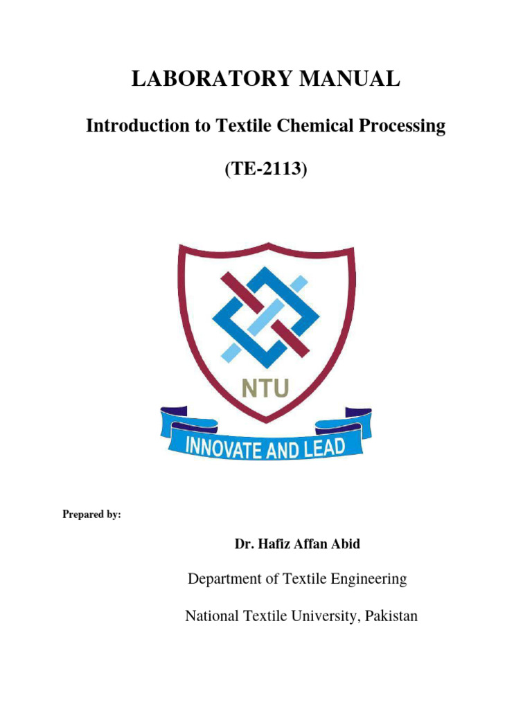 Lab Manual | PDF | Dyeing | Dye Lab Manual | PDF | Dyeing | Dye