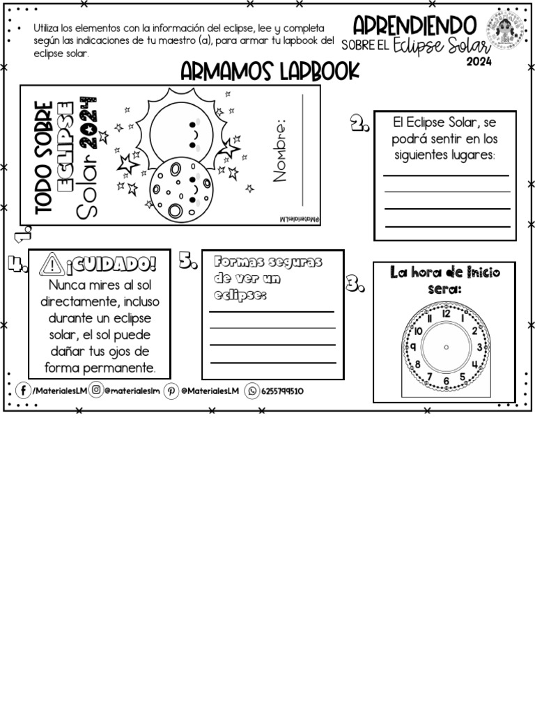 Eclipse Actividades 2024 | PDF