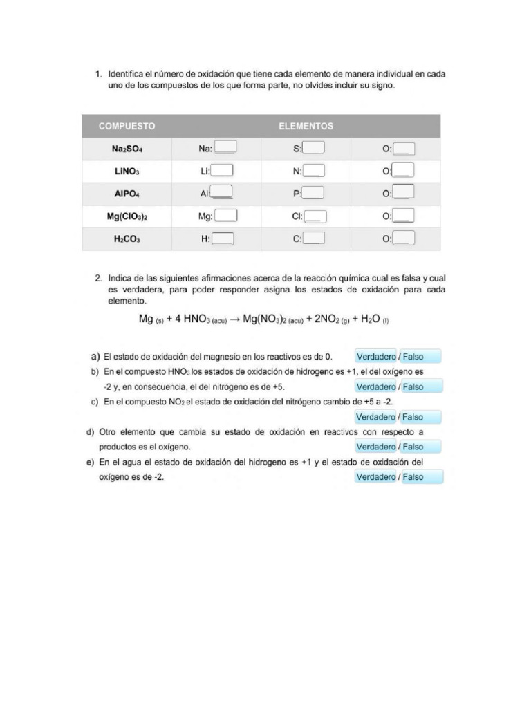 Actividad Redox 1 | PDF
