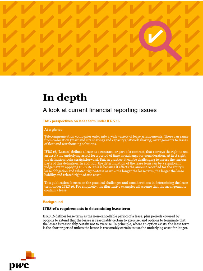 IFRS 16 Lease Term Challenges Explained | PDF | Lease | International ...