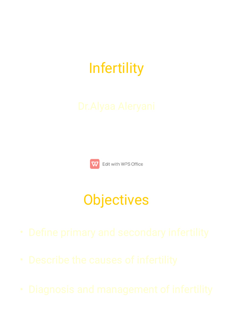 Infertility | PDF | Infertility | Menstrual Cycle