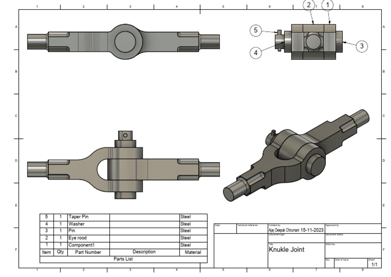 Project C Mech Drawing v1 | PDF