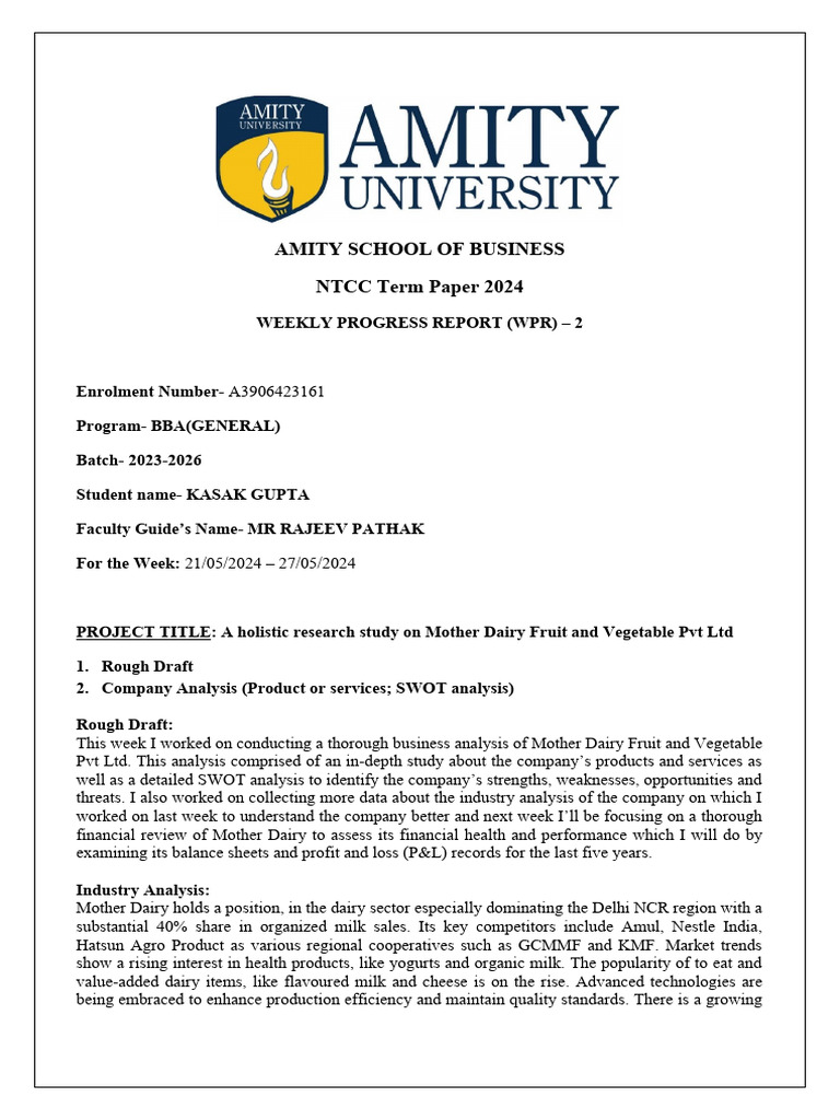 WPR 2 | Download Free PDF | Milk | Dairy Products
