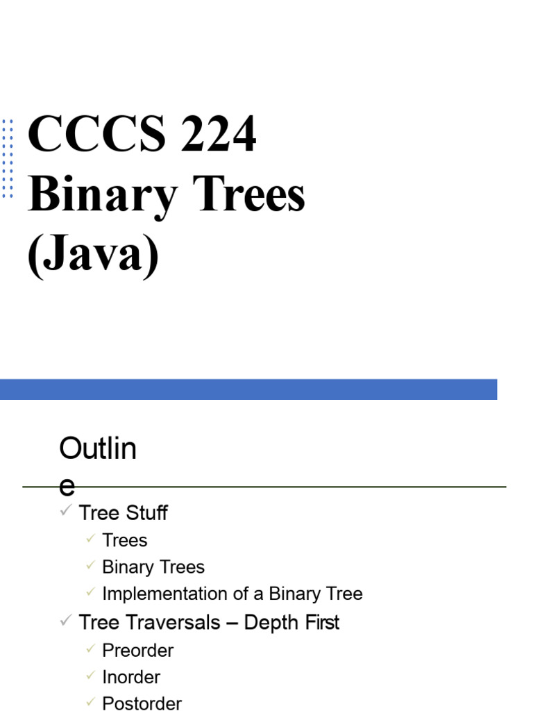 06 1 Binarytrees Pdf Algorithms And Data Structures Computer Programming