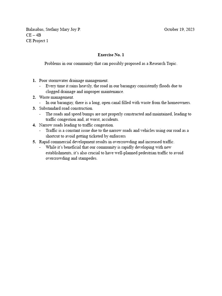 Balasabas Ex01 | PDF