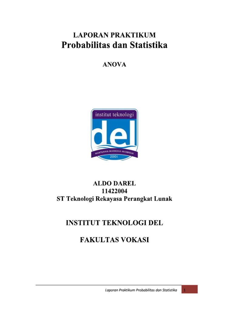 Anova Probstat | PDF