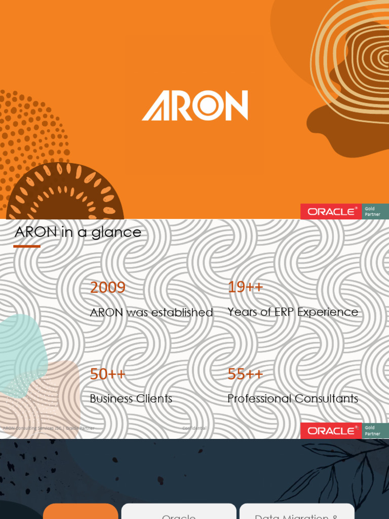 ARON Company Profile | PDF | Oracle Corporation | Enterprise Resource Planning