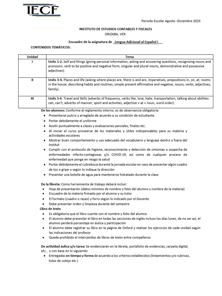 Encuadre Lenguaadicional 1 Ago 2023 | PDF | Evaluación | Evaluación educativa y evaluación