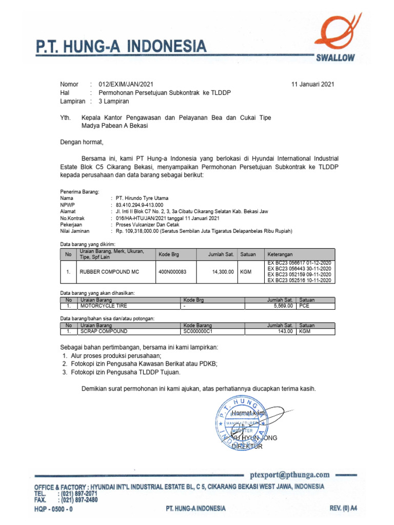 Revisi Permohonan Aju 12 | PDF