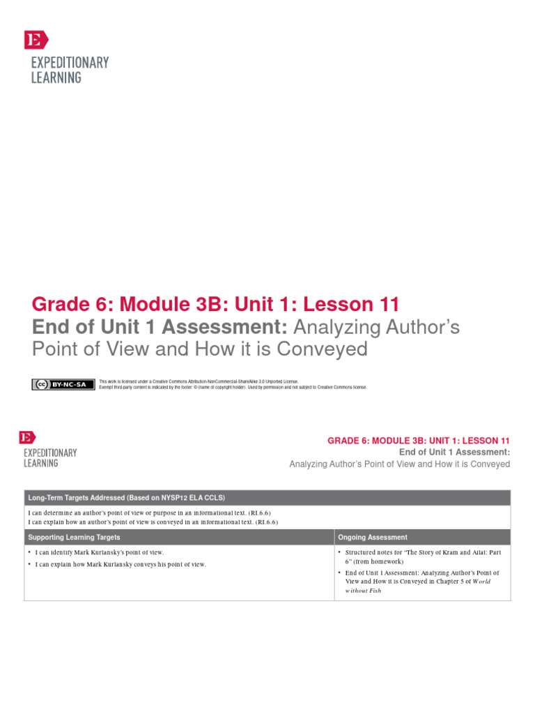 Year 6 Module 3 Lesson 11 | PDF