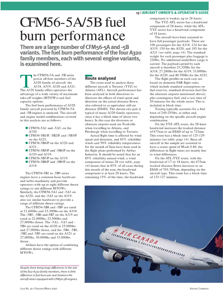 Issue 50-Cfm56-5a-5b Fuel | PDF | Aerospace | Aviation