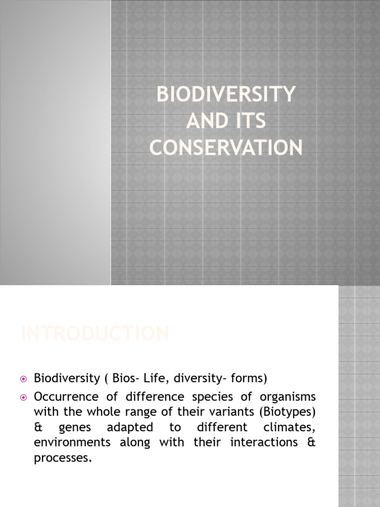 Biodiversity | PDF | Biodiversity | Conservation Biology