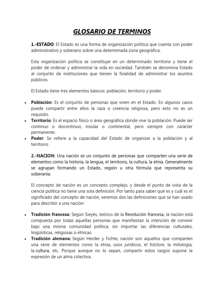 Glosario Terminos Economicos | PDF | La política monetaria | Inflación