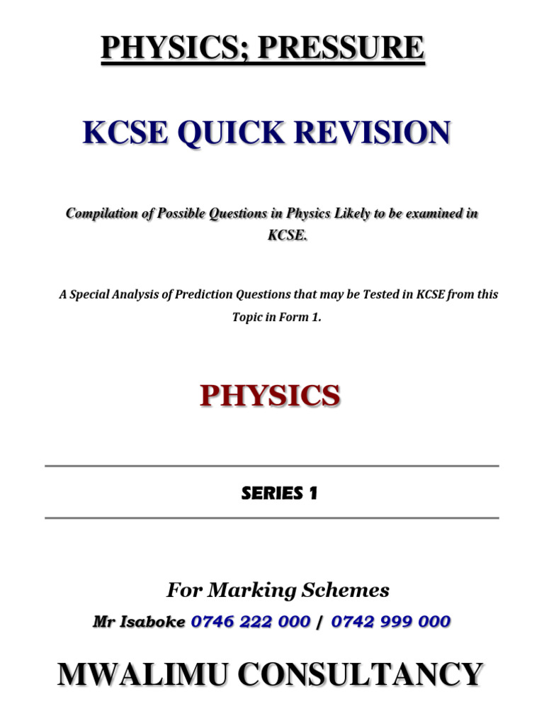F1 Pressure Physics Q | PDF | Pressure | Gases