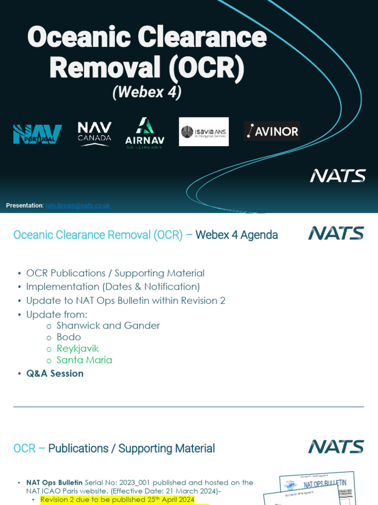 Nats Slide-Deck-For-23apr-Ocr-Webex4-230424 | PDF | Aviation Safety ...