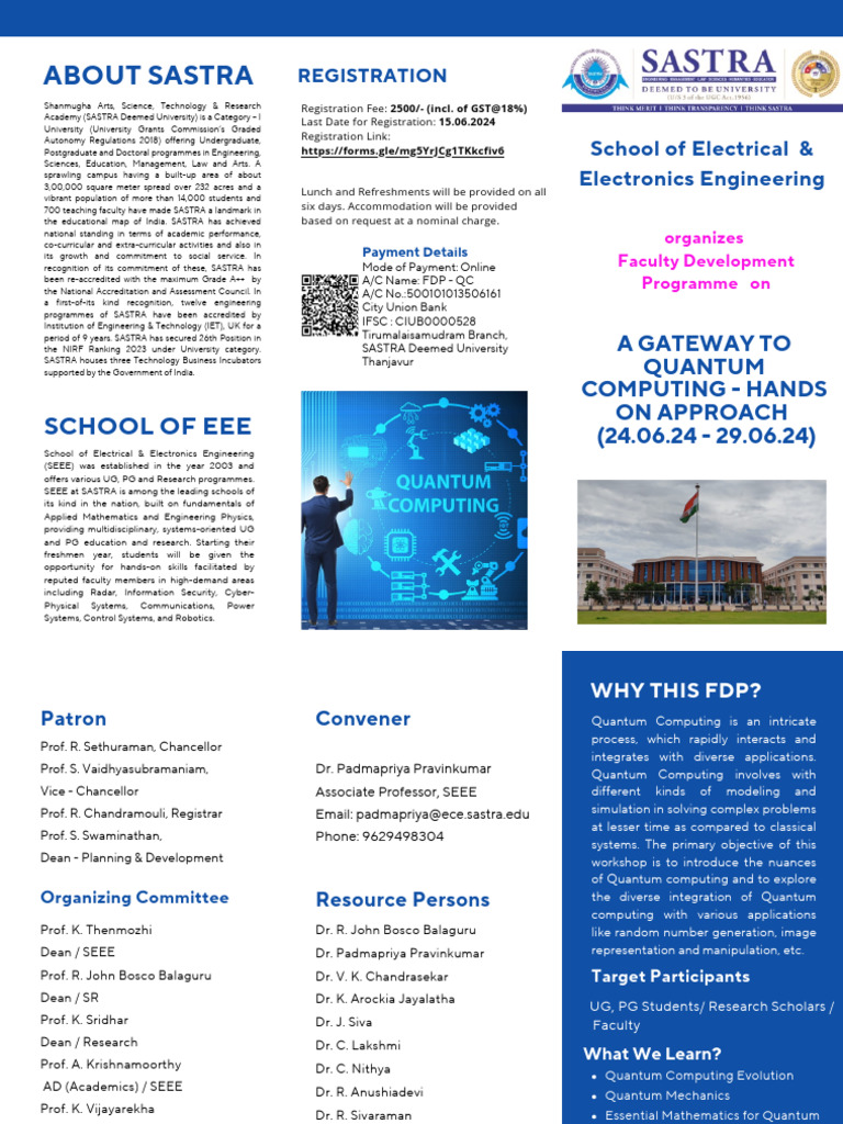 Brouchure_FDP June 2024 | Download Free PDF | Computing | Quantum Computing