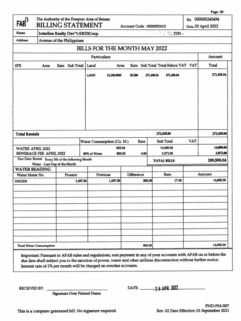 Pupung Water April 2022 | PDF