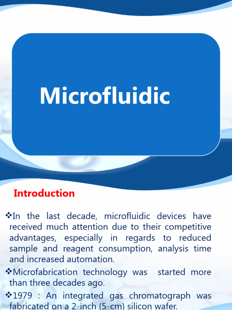 Microfluidic Part 1 | Download Free PDF | Microfluidics | Laminar Flow