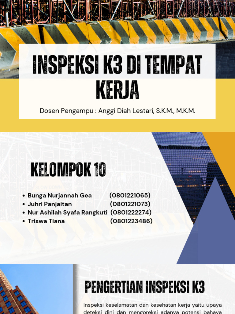 Kel 10 Inspeksi K3 Di Tempat Kerja | PDF