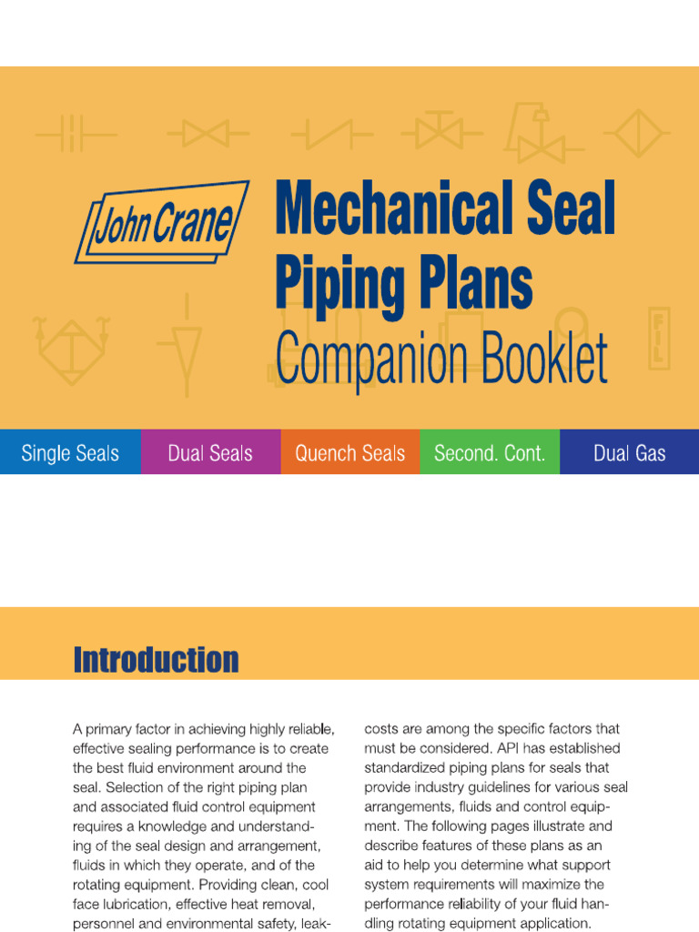 2021 John Crane Mechanical Seal Piping Plans | PDF