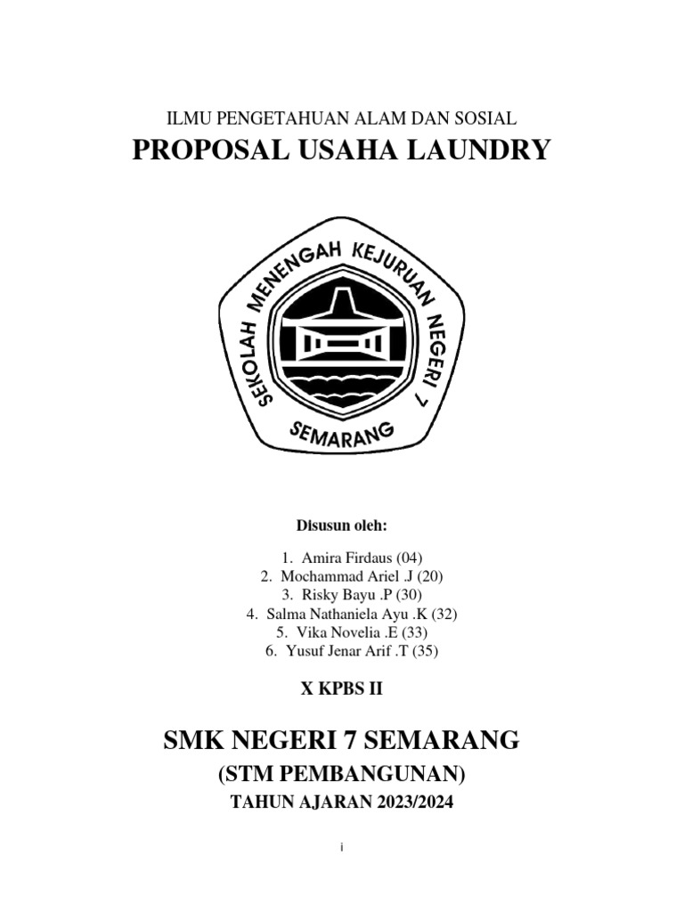 IPAS Proposal Usaha Laundry | PDF