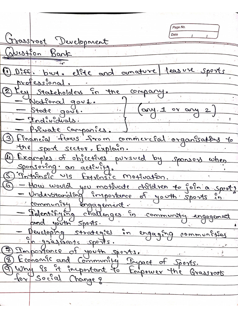 QB - Grassroot Development | PDF | Science & Mathematics