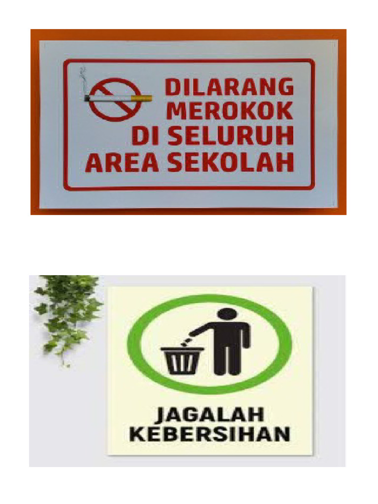 Poster Ajakan Dan Larangan | PDF