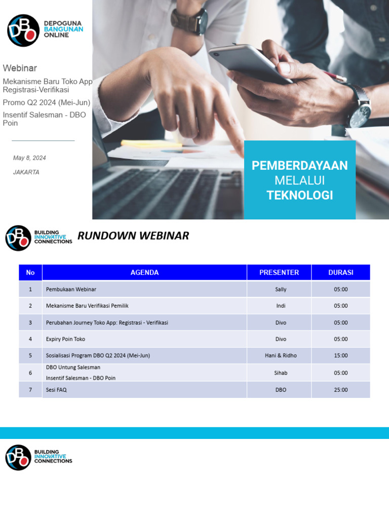 Webinar Mekanisme Baru Toko App & Program Promo DBO Mei-Jun 2024 | PDF | Bisnis | Hukum