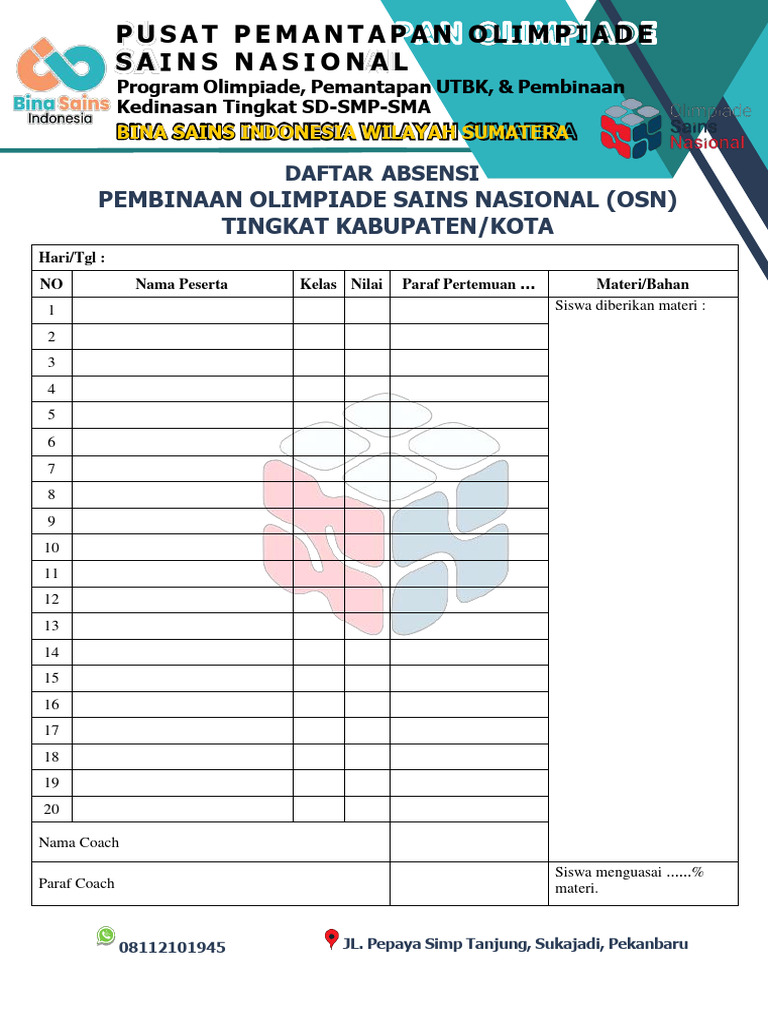 Daftar Absensi | PDF | Seni