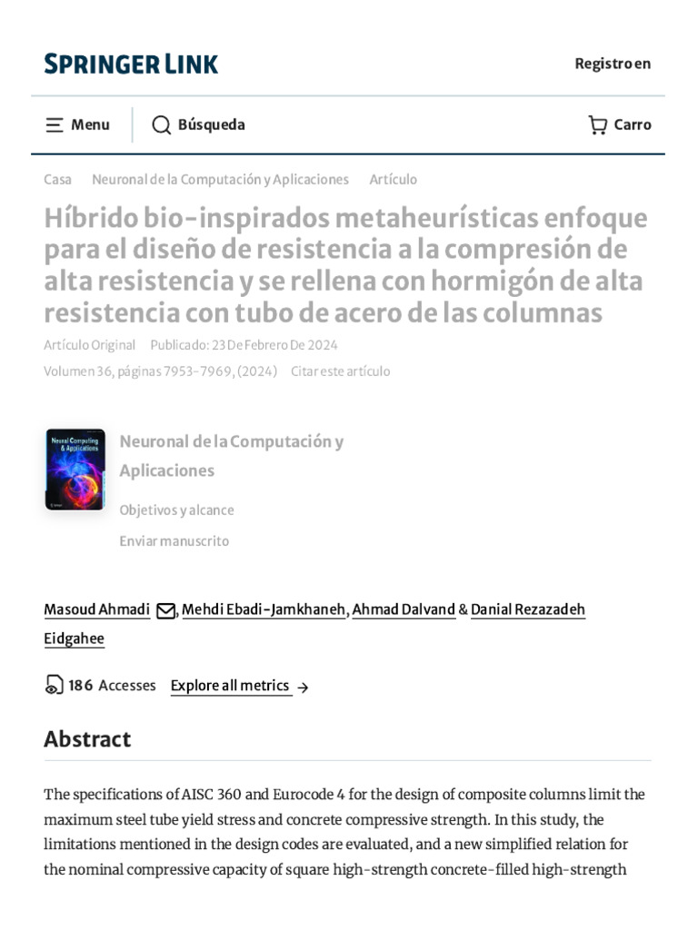 Hybrid Bio-Inspired Metaheuristic Approach For Design Compressive ...
