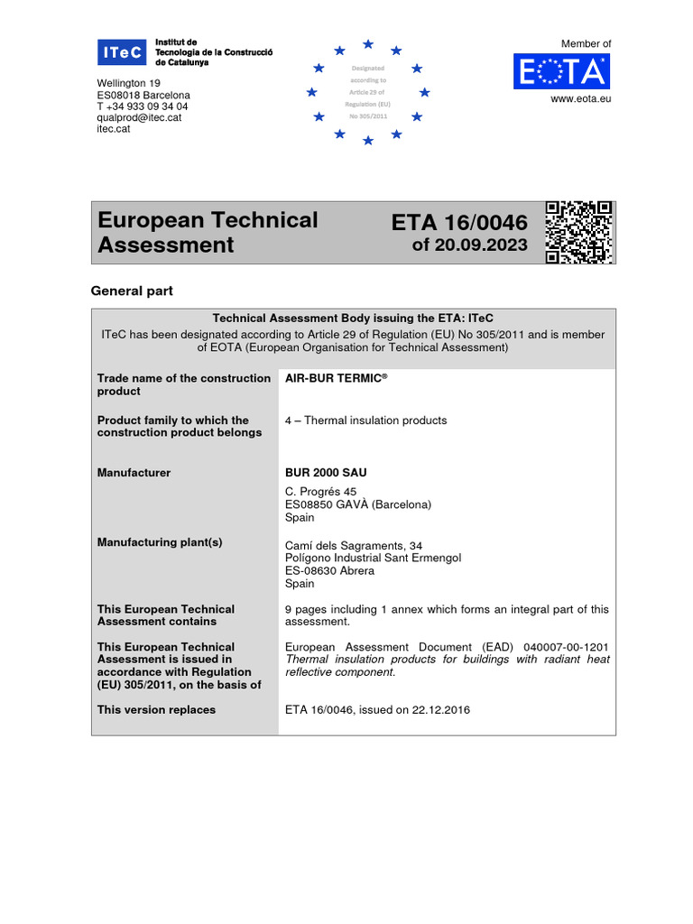 AIRBUR Eta 16 0046 20.09.2023 en | PDF | Building Insulation | Polystyrene