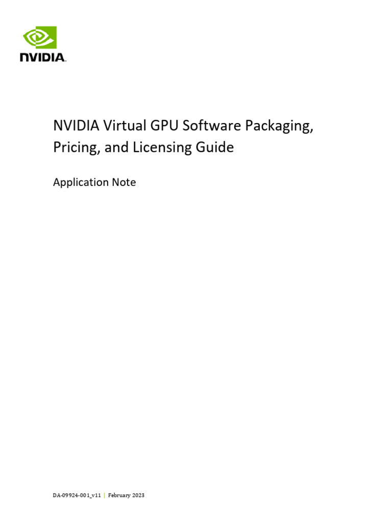 Virtual GPU Packaging and Licensing Guide | PDF | Graphics Processing ...