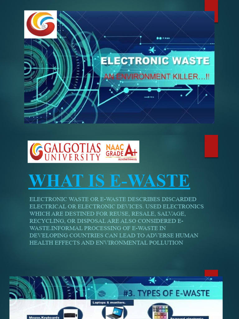 EIA | PDF | Electronic Waste | Waste