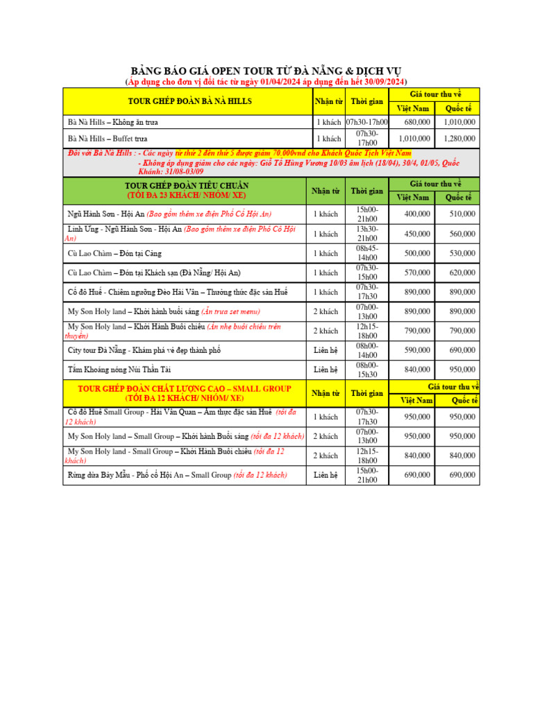 Open Tour | PDF