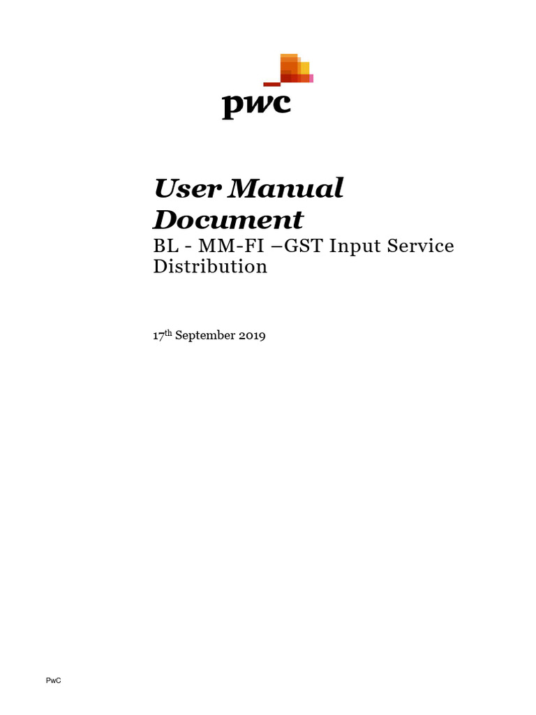User Manual - BL - GST ISD - V3 | PDF | Business | Computers