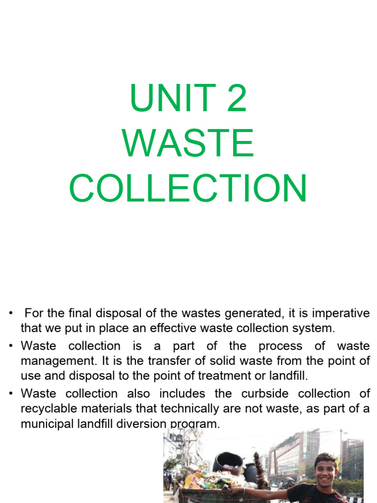 UNIt 2 - SWm | Download Free PDF | Waste | Municipal Solid Waste