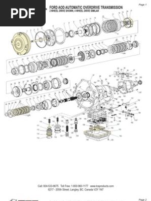 Ford Aod Transmission Parts