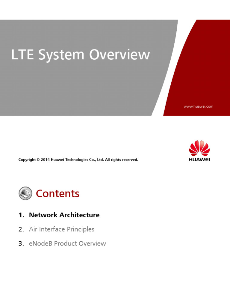 Oea000040 Lte System Overview Issue 1.01 | Download Free PDF | Lte ...