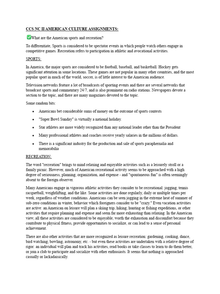 CCS NC II Emmanoel Carlo T Abrantes - American Culture Assignment ...