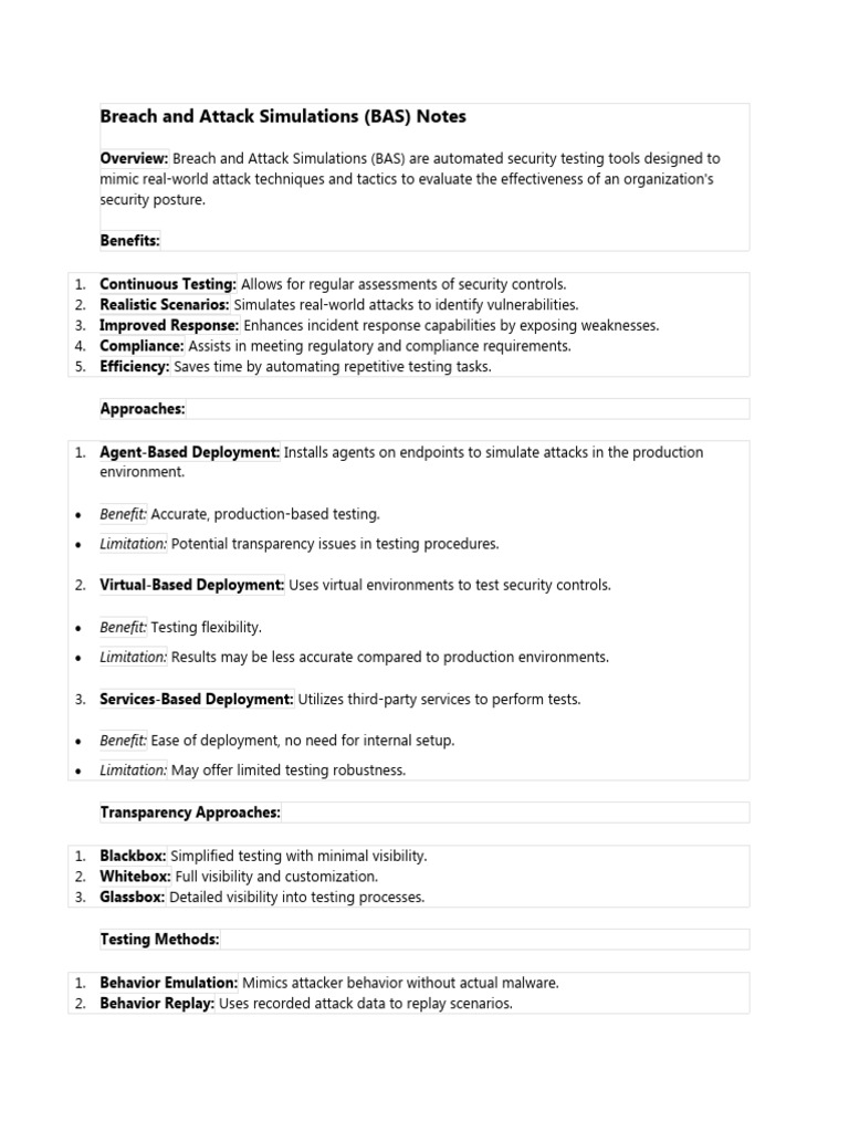 Breach and Attack Simulations Overview | PDF | Security | Computer Security