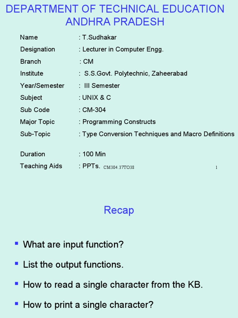 Cm304.37to38 1 | PDF | Data Type | C (Programming Language)
