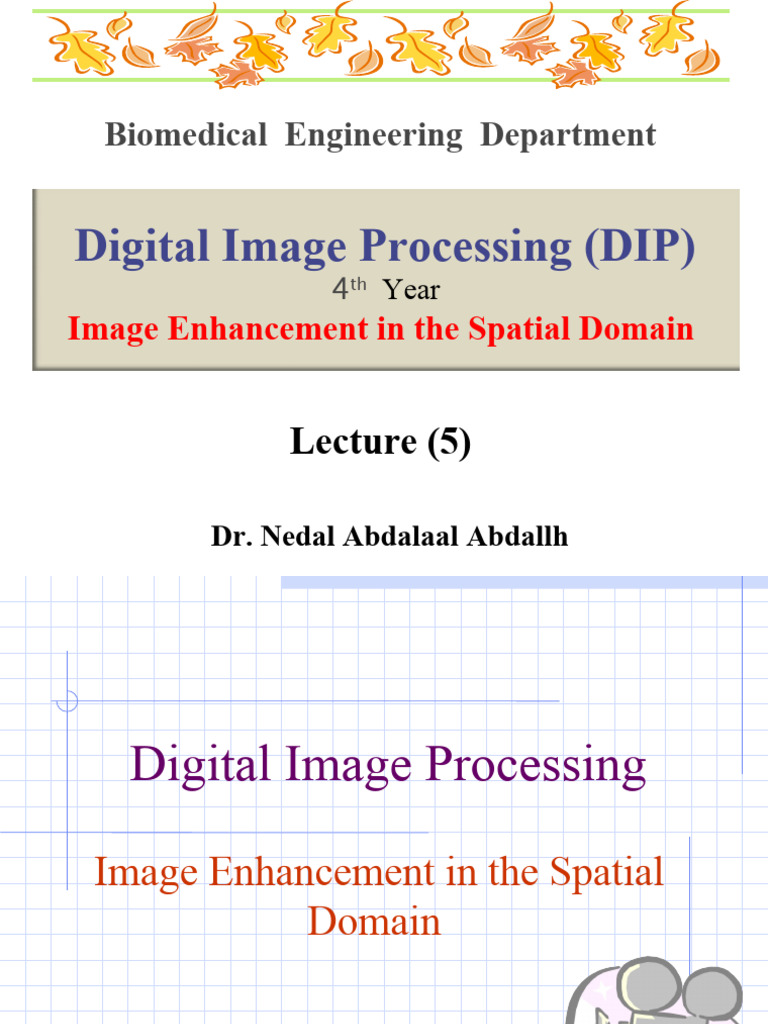 DIP Lecture | PDF | Computer Vision | Signal Processing