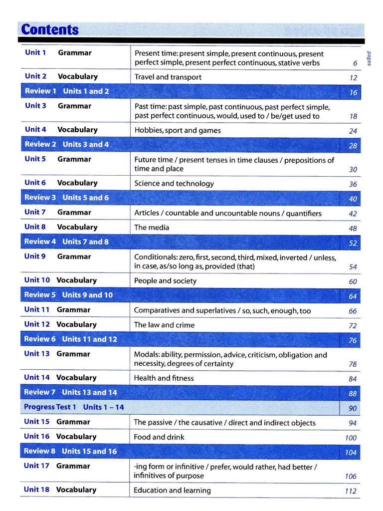 Destination B2. Grammar Vocabulary With Answer Key-Pages-6 | PDF