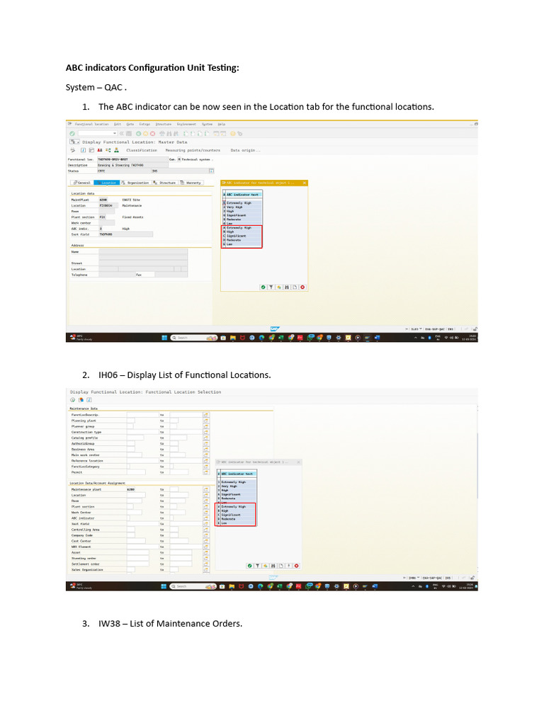 ABC Indicator Unit Testing Guide | PDF