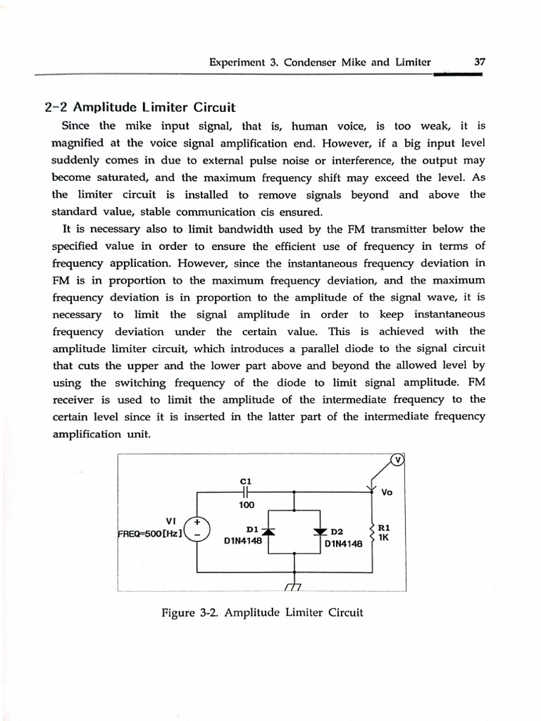 Amplitude Limiter Circuit Pdf