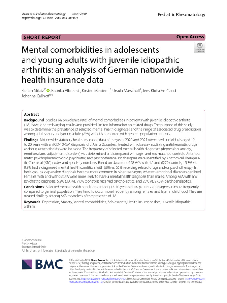 Mental Comorbidities | PDF | Mental Disorder | Comorbidity
