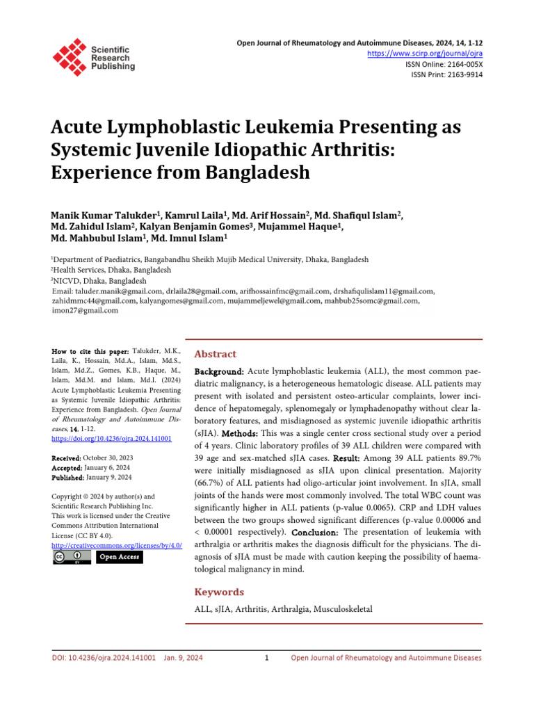 Leukemia | PDF | Clinical Medicine | Causes Of Death