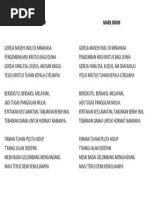 Lirik Mars Gmit | PDF