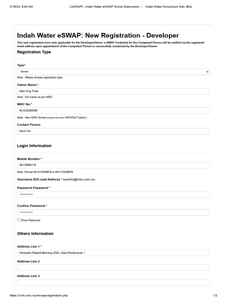 [ eSWAP] - Indah Water eSWAP Online Submission __ Indah Water ...